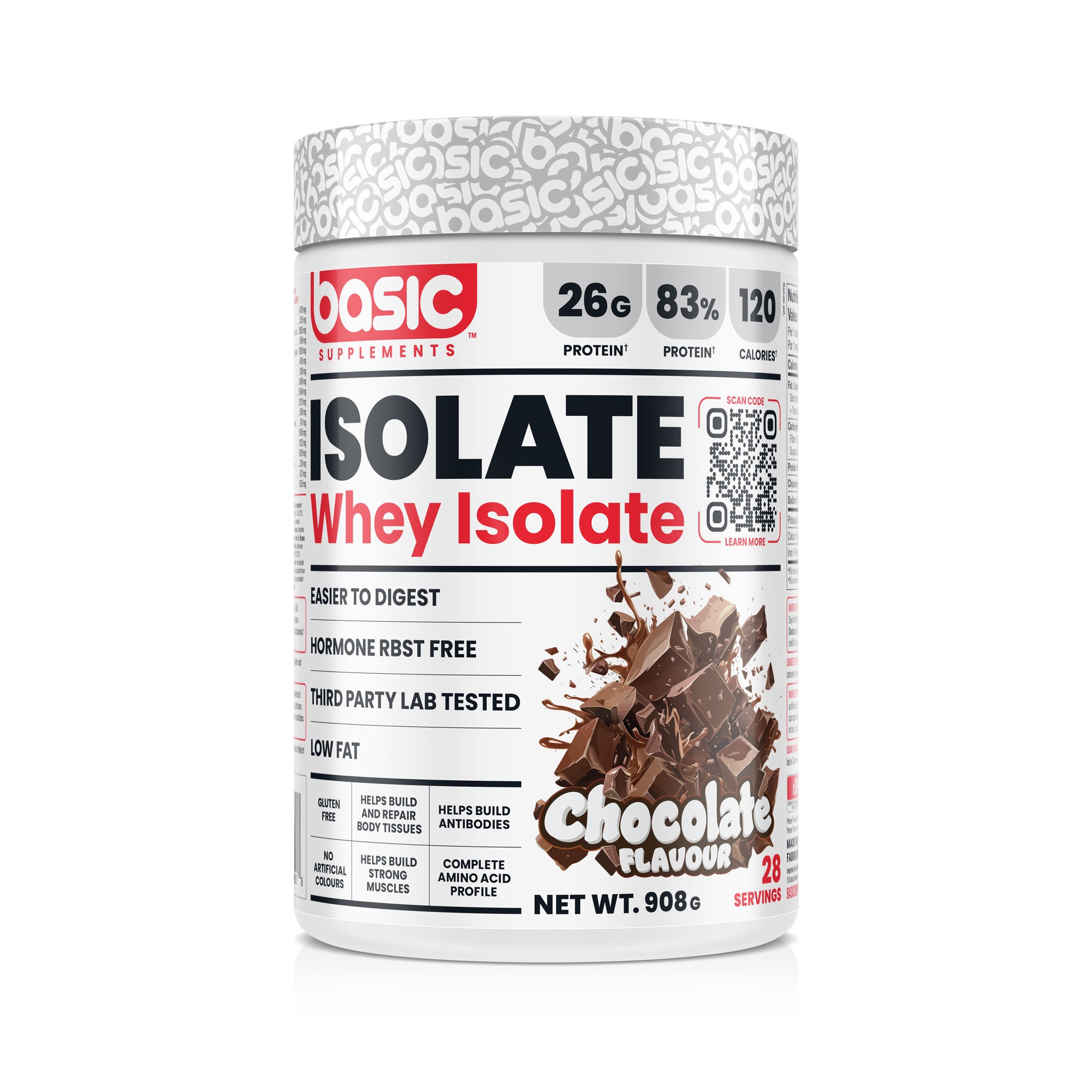 Basic Supplements - Whey Isolate - 2 lbs