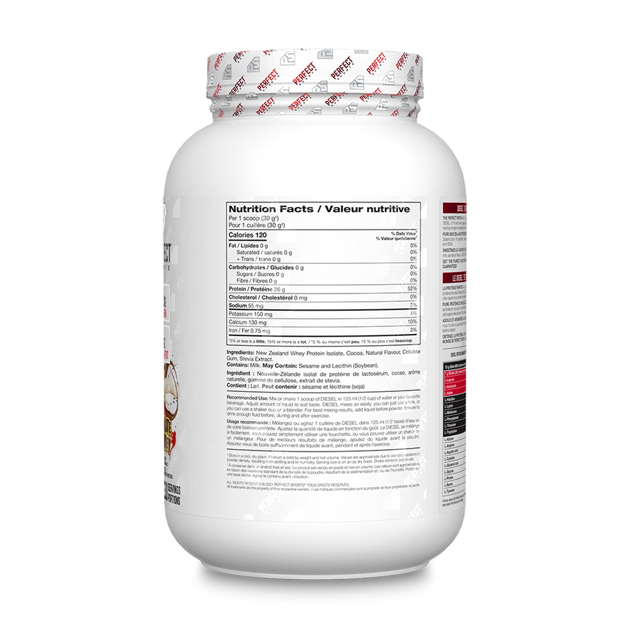 Perfect Sports - Diesel New Zealand Whey Isolate Protein - 2lbs ...