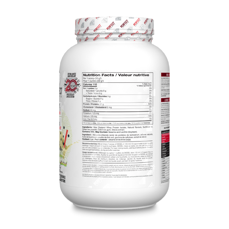 Perfect Sports - Diesel New Zealand Whey Isolate Protein - 2lbs