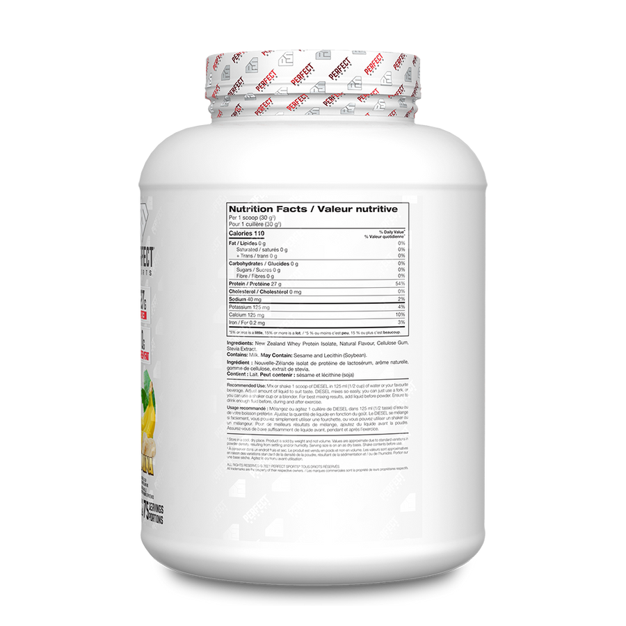 Perfect Sports - Diesel New Zealand Whey Isolate Protein - 5lbs